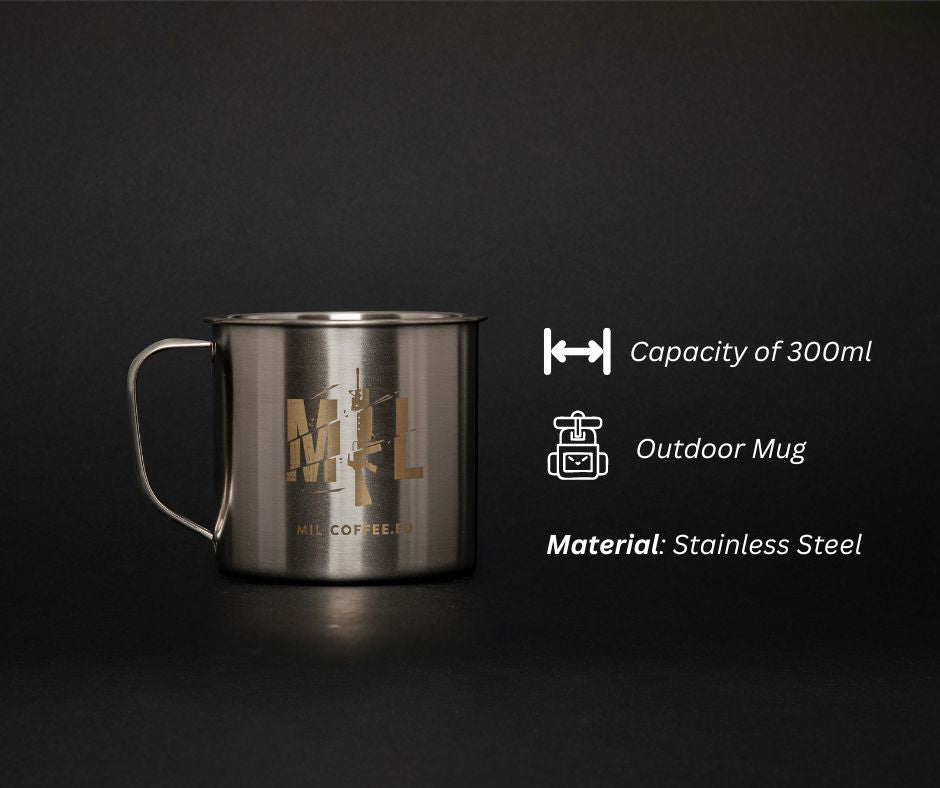 MIL-COFFEE STAINLESS STEEL MUG 300 ml | Mil-Coffee